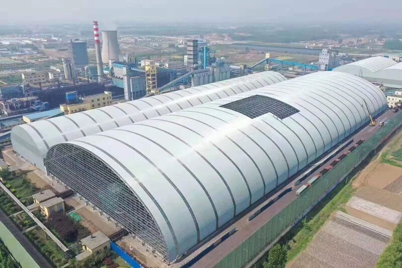 Industrial Long Span Roof Trusses stadium space frame roofing steel ...