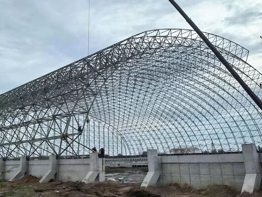 Long-Span Steel Frames for Power Plant Storage Sheds