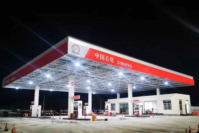 Q235 Q355 Modern Design Steel Space Frame Structure for Petrol Station ...